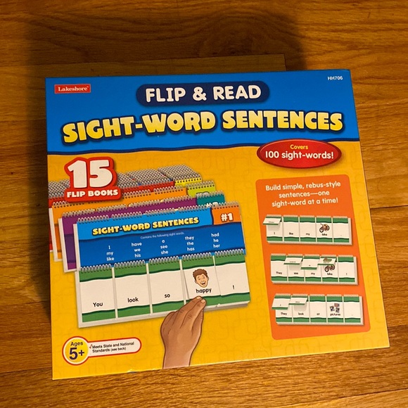 Lakeshore | Other | New Lakeshore Flip Read Sightword Sentences | Poshmark